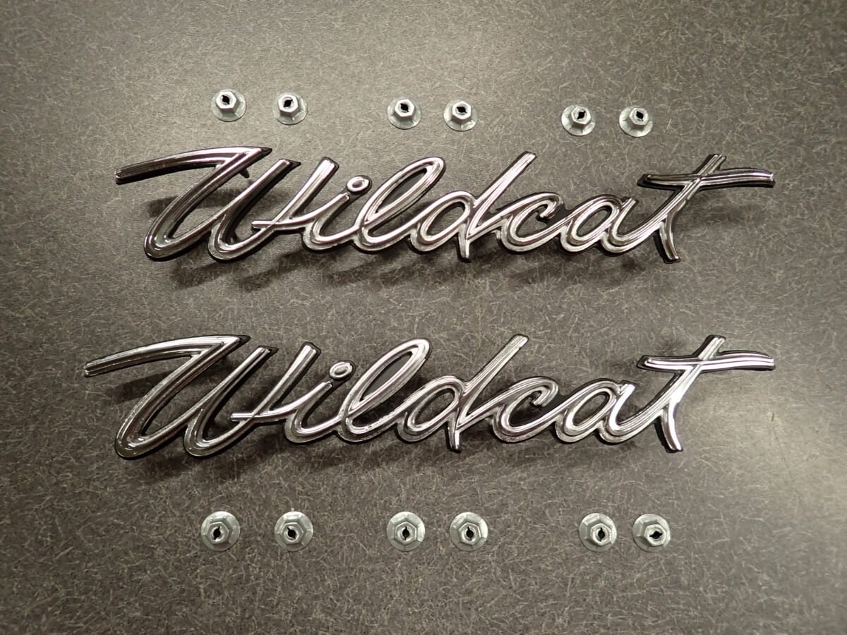 1964 Buick Wildcat Rear Quarter Scripts Emblems 64 “Wildcat” Side ...